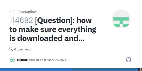 Question How To Make Sure Everything Is Downloaded And Running
