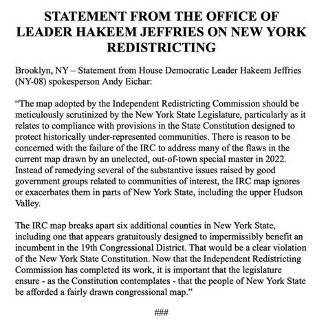 Independent Redistricting Commission Unveils Nys Congressional Map