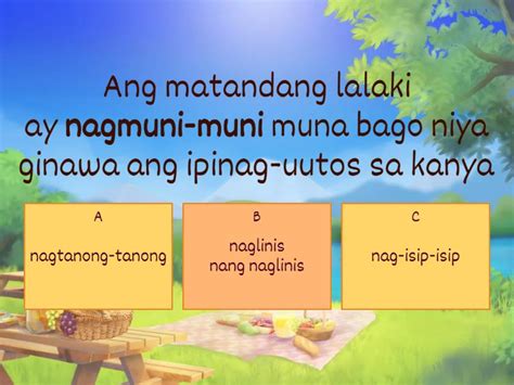 Sandugo Talasalitaan Quiz