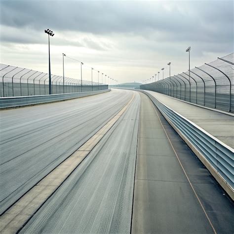 Premium Photo Empty Race Track