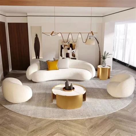 Reception Sofa Curved Velvet Fabric Modern Living Room Office Single Sofa Chair Single Sofa