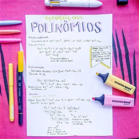 Mapa Mental Sobre Polinomios Librain