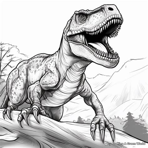 Realistic Dinosaur Coloring Pages Free And Printable