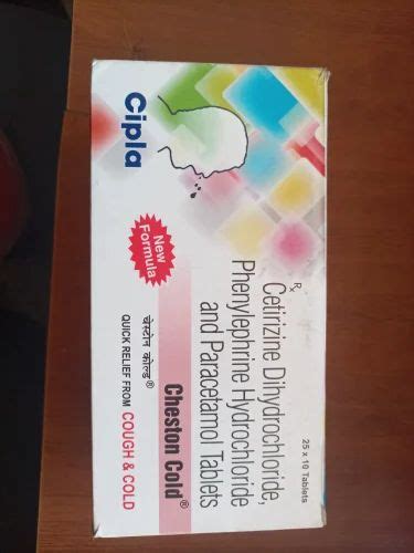 Tablet Cipla Cheston Cold For Hospital At ₹ 40 Stripe In Falna Id 2849521190091