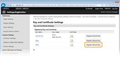 Configuring IEEE X Authentication