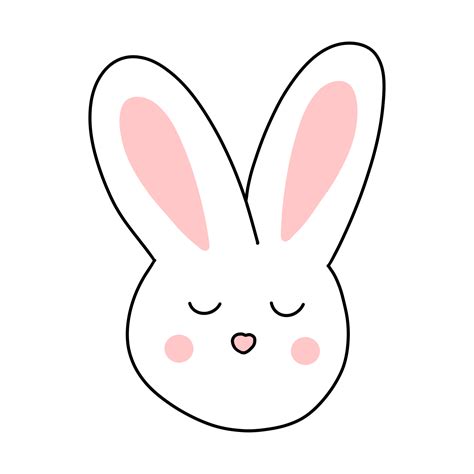 Cute Rabbit Face 18734995 Png