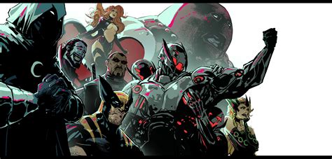 Wolverine Moon Knight Juggernaut Ultron Blade And 1 More Marvel