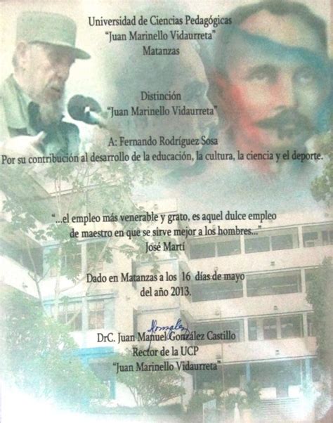 Hablamos De Otorgan Distinción Juan Marinello Vidaurreta Al Periodista Y Crítico Fernando