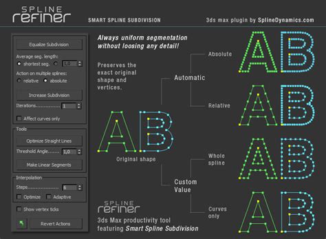 Tag Spline Refiner 3ds Max Spline Dynamics