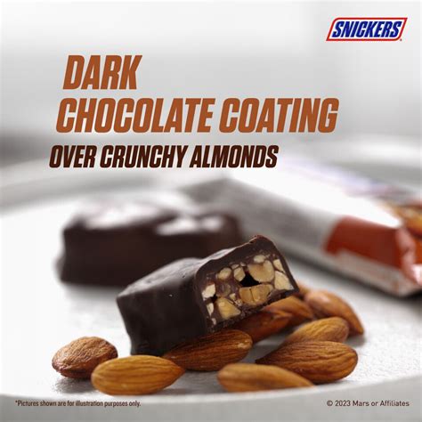 Snickers Almond Dark Chocolate Low Sugar Bar 40g Caramel On The Go