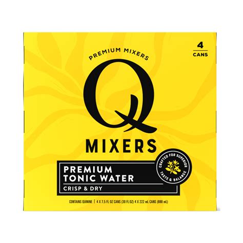 Q Mixers Tonic Water Premium Cocktail Mixer With Real Ingredients 7 5