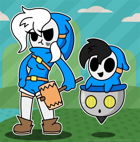 Shy Guy And Shy Gal Ocs Paper Middy And Midna By Midnytesketch On Deviantart