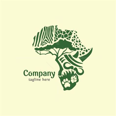 African Safari Logo Pet Logo Design African Logo Logo Design