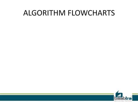 Algorithms Flowcharts PPT
