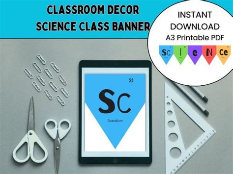 Printable Classroom Decor Science Class Banner Teaching Resources
