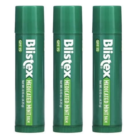 Blistex Lip Увлажняющий крем-стик для губ Mint, 3шт. - купить с ...