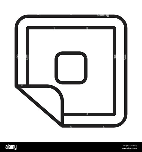 Nicotine Patch Icon Black Line Art Vector In Black And White Outline