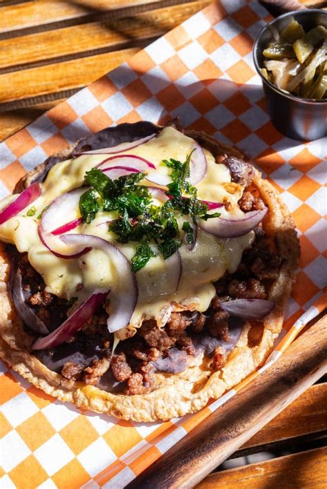 Traditional Typical Mexican Food Mexican Gastronomy Concept Tacos