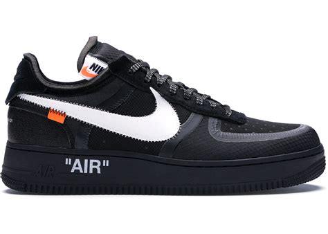 Nike Air Force 1 Low Off White Black White Mens Ao4606 001 Gb
