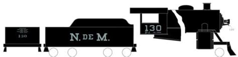 K4 Ho Decals Nacionales De Mexico Ndem Steam Locomotive Metallic Silver