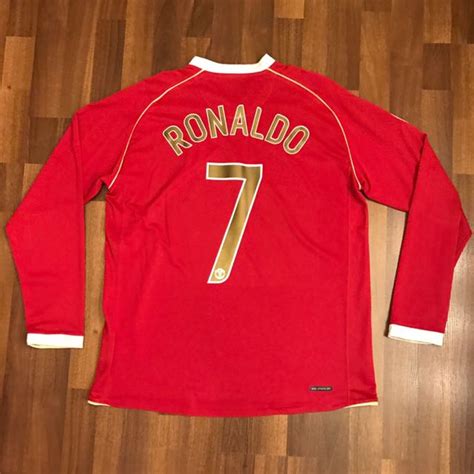 Manchester United 2006 07 Cristiano Ronaldo Home Long Sleeved Shirt