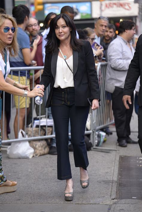 Shannen Doherty Arrives At Good Morning America In New York 08052019