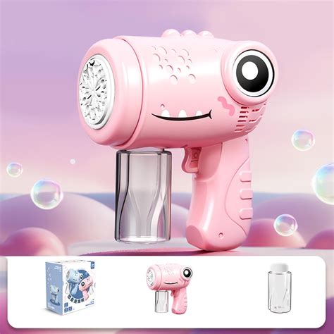 Saidjrlf Automatic Bubbl Machine Dinosaur Electric Bubble Blower Dinosaur Bubble Maker For