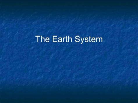 Earth Subsystemppt