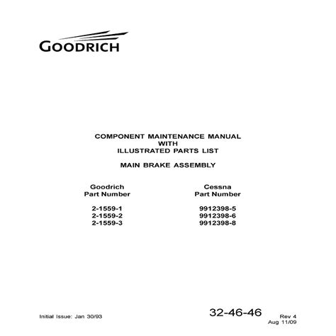 Goodrich Component Maintenance Manual