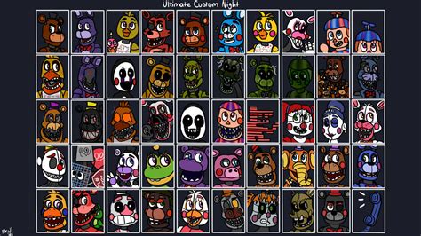 Ucn Roster Redraw Fnaf By Oraskull On Deviantart