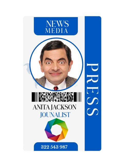 Journalist Pass Card Template In Psd Format
