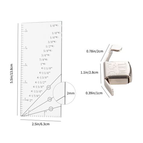 Seam Allowance Ruler And 2 Magnetic Seam Guide For Sewing Machine 18