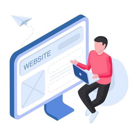premium vector conceptual flat design illustration of web wireframe