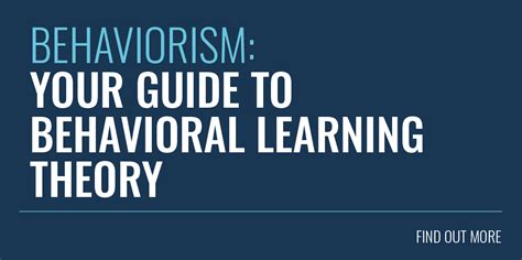 Behavioral Learning Theory