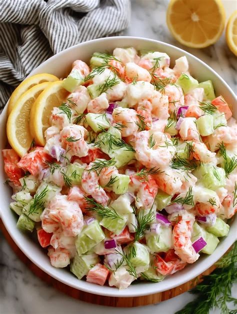 Easy 15 Minute Seafood Salad With Shrimp And Crab Recipes By Clare