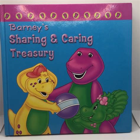 Barney Toys Barneys Sharing Caring Treasury Picture Book Poshmark