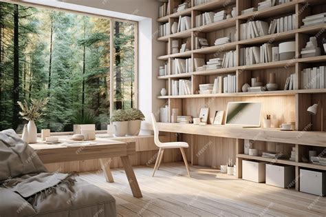 Tranquil Office Space With Calm Palette Luxury Office Space Background