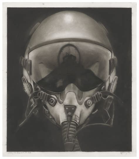 Fighter Pilot Helmet Drawing