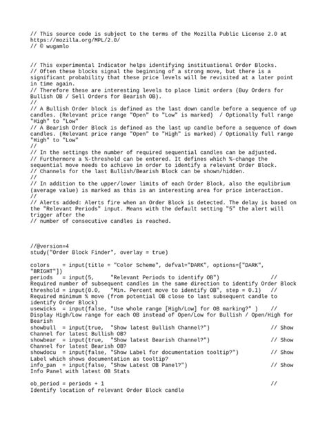 Order Block Finder Pdf Market Trend Computing