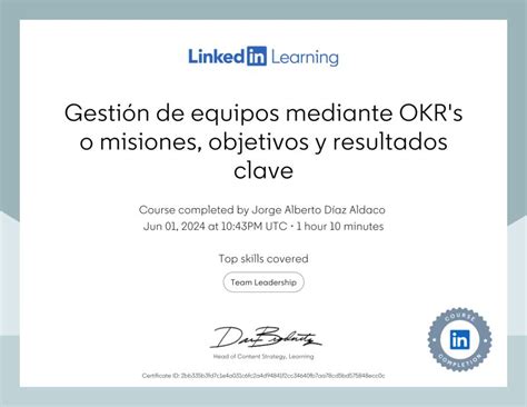 Certificate Of Completion Jorge Alberto Díaz Aldaco