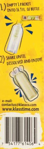 Klass® Sugar Free Cucumber Limeade Aguas Frescas Drink Mix Packets 10