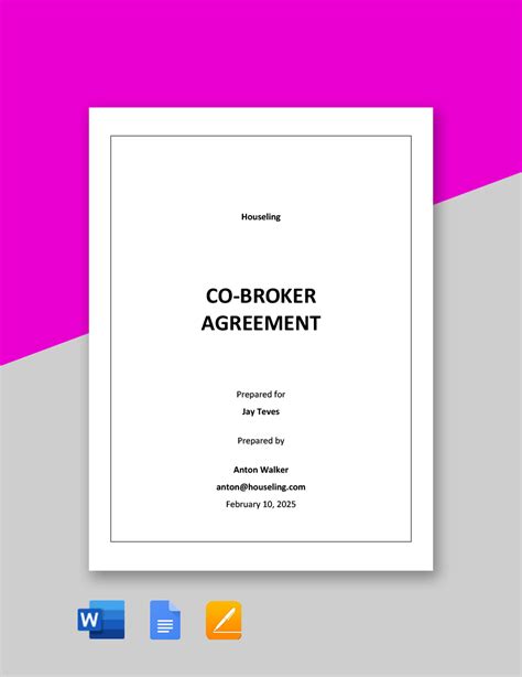 12 Commission Agreement Templates Word Pdf Apple Pages