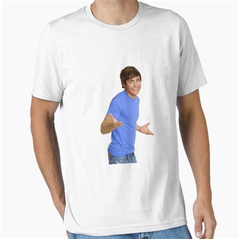 Zac Efron Troy Bolton Shrug Meme 1 Essential T Shirt For Sale