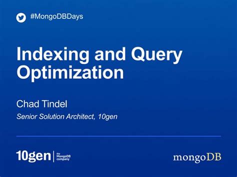 indexing and query optimization pptx databases computer software