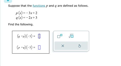 Solved Suppose That The Functions P And Q Are Defined As Chegg