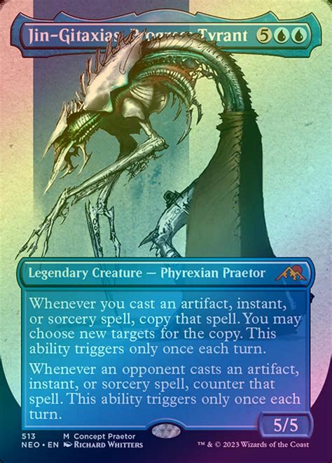 401 Games Canada Jin Gitaxias Progress Tyrant Borderless Concept Praetor Foil Neo