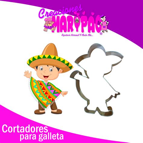 Cortador De Galleta Mexicanito Fiestas Patrias Creaciones Marypao