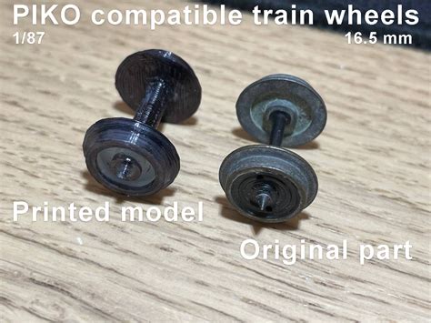 Stl File Train Wheels For Piko 1 87 H0 Ho 16 5 мм 🚆 ・3d Printing Model To Download・cults