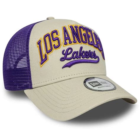 New Era Los Angeles Lakers Trucker Cap Purplebeige