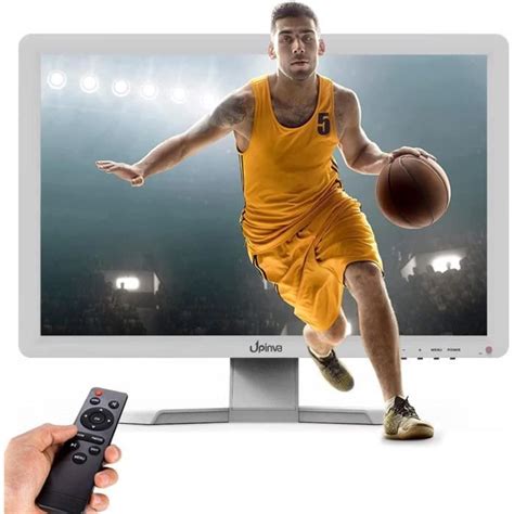 Inch White Cctv Monitor Security Camera Display Screen Multifunctional Connection Support